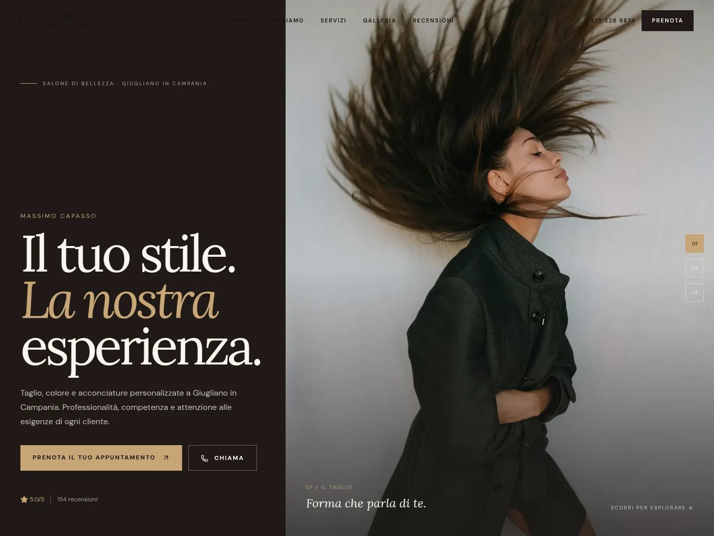 Capasso Hair Salon Website