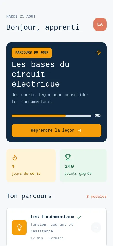 ElectroLearn Mobile