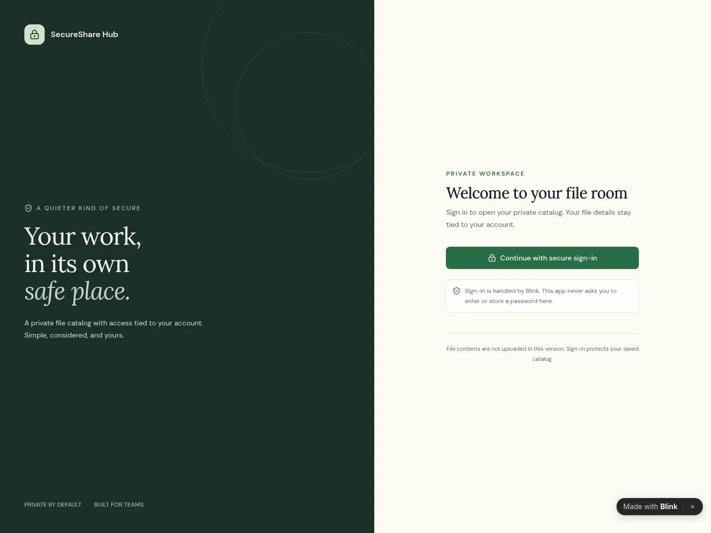 SecureShare Hub