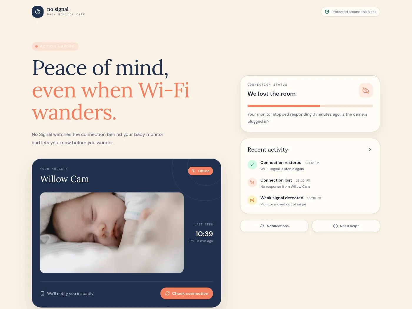 No Signal Baby Monitor