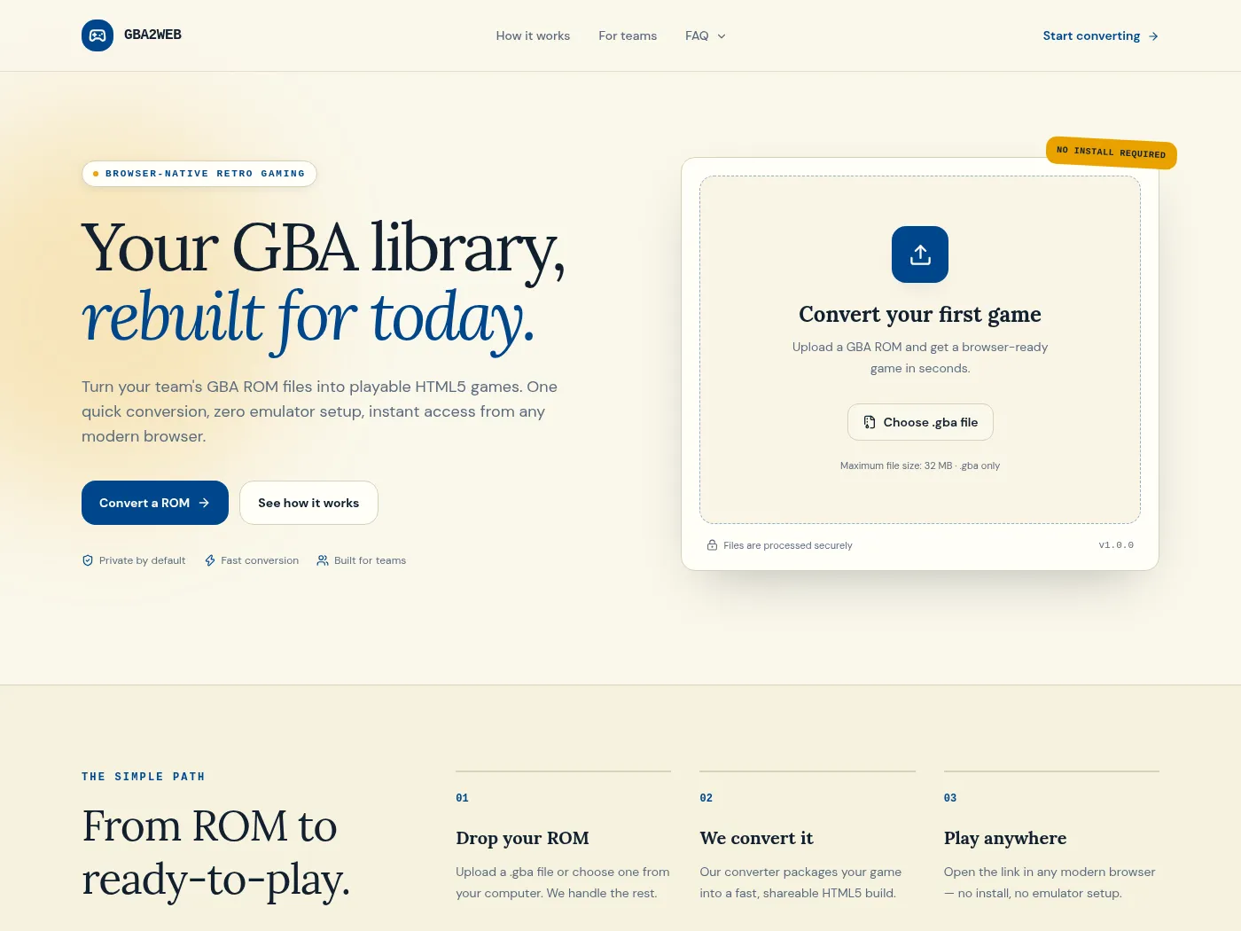 GBA2Web Converter