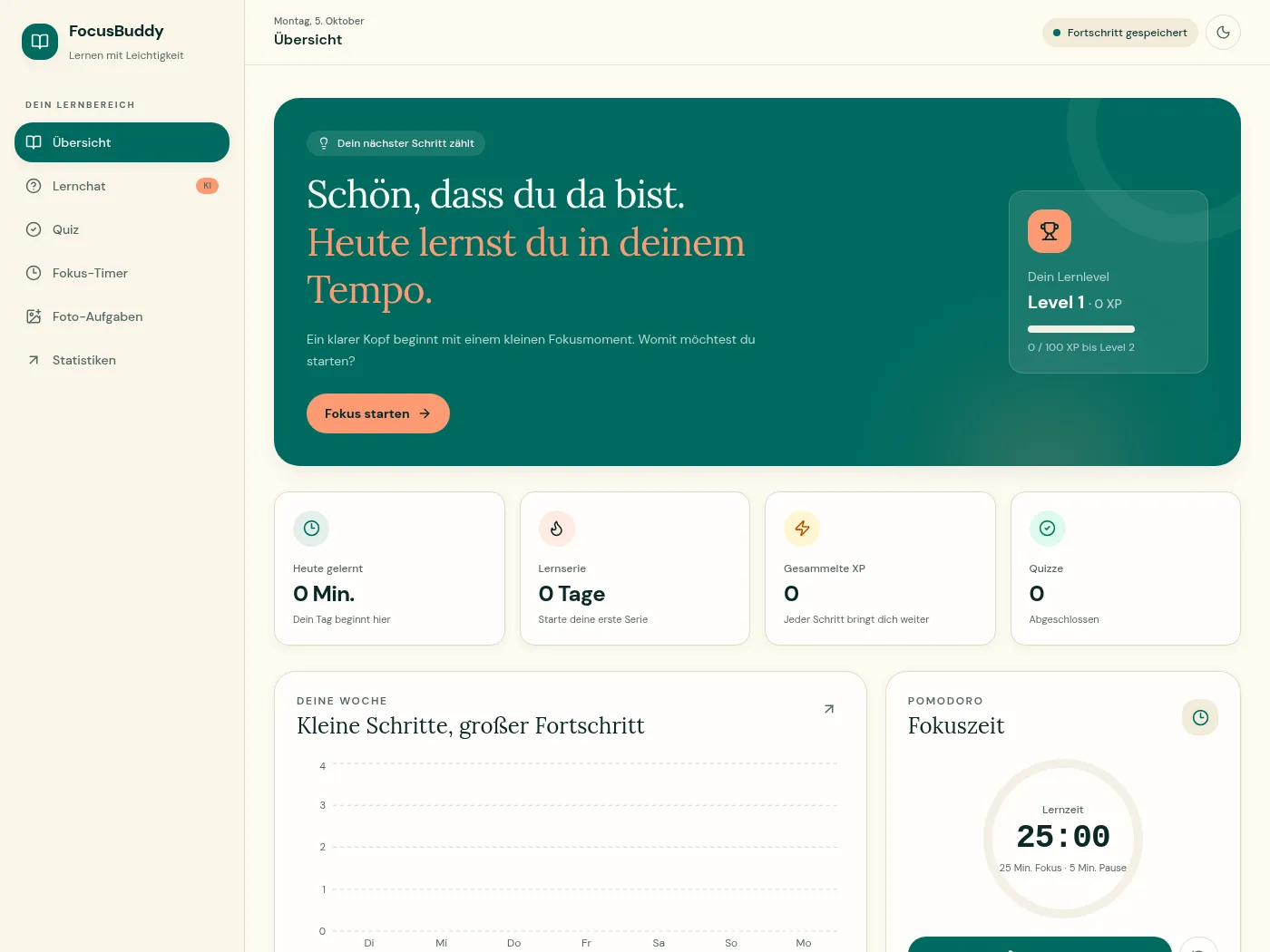 FocusBuddy Lern-App