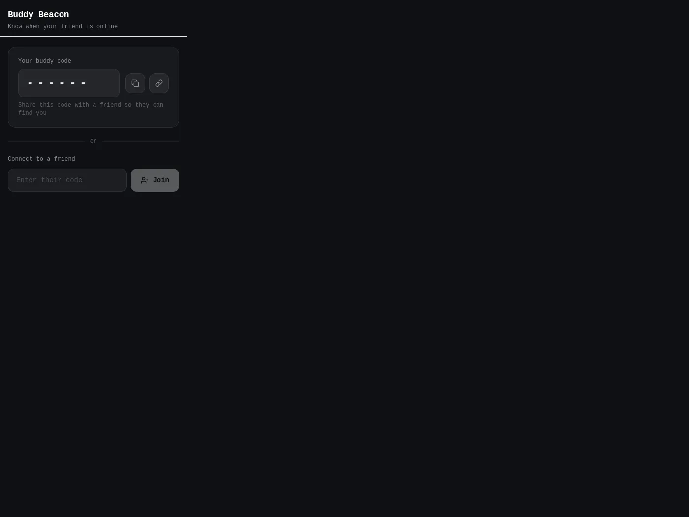 Buddy Beacon Extension