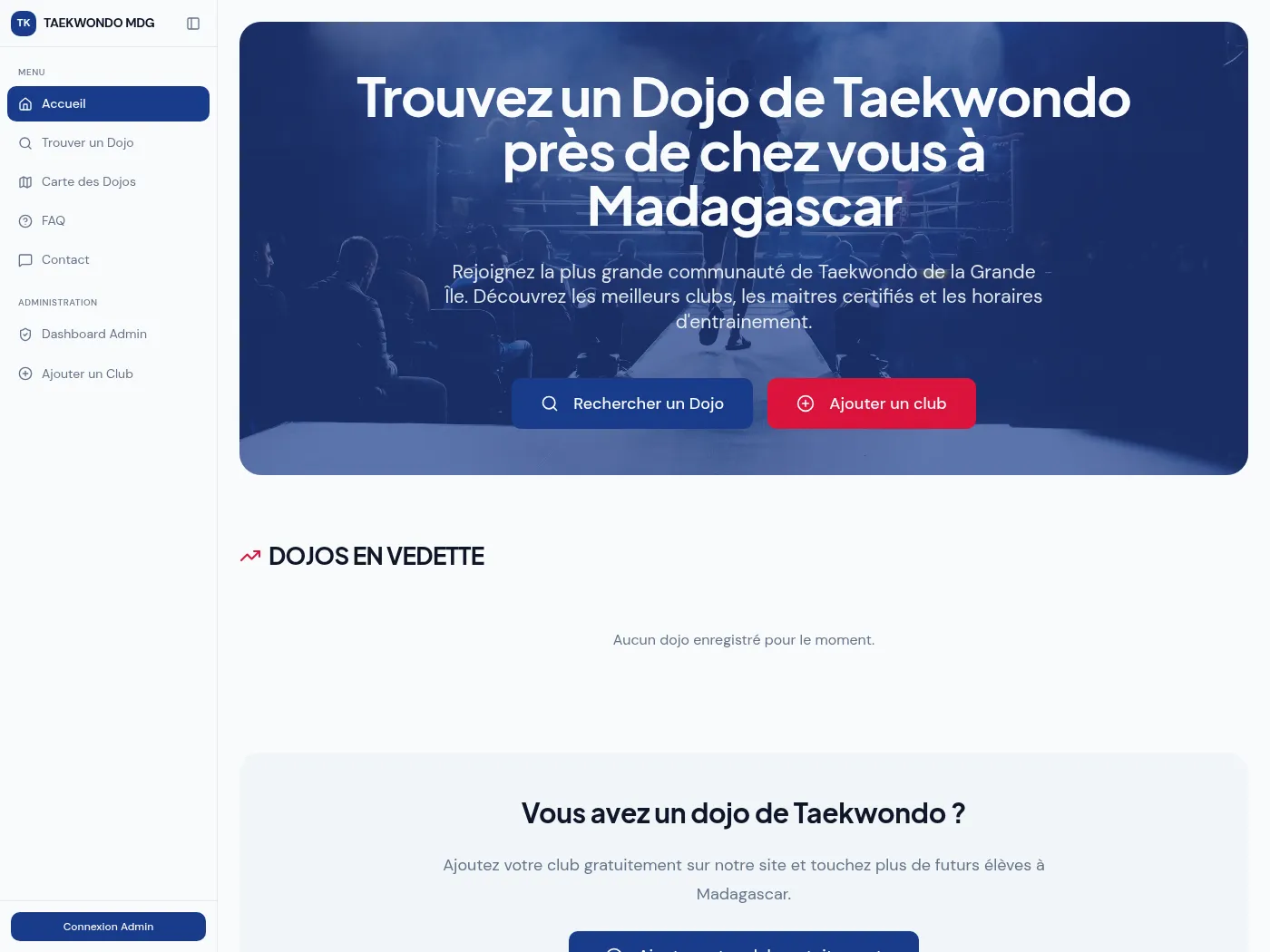 Taekwondo MDG Finder