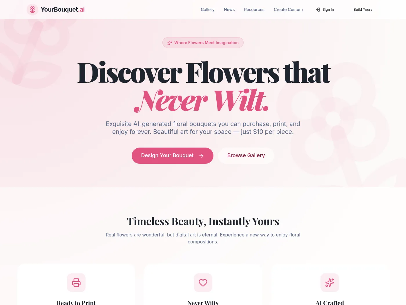 YourBouquet AI Gallery