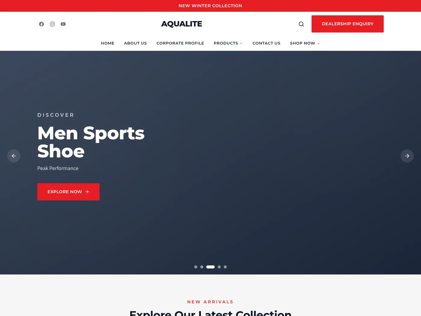Aqualite Style Web Design