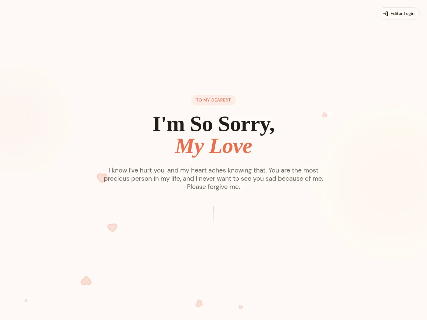 Apology to Love