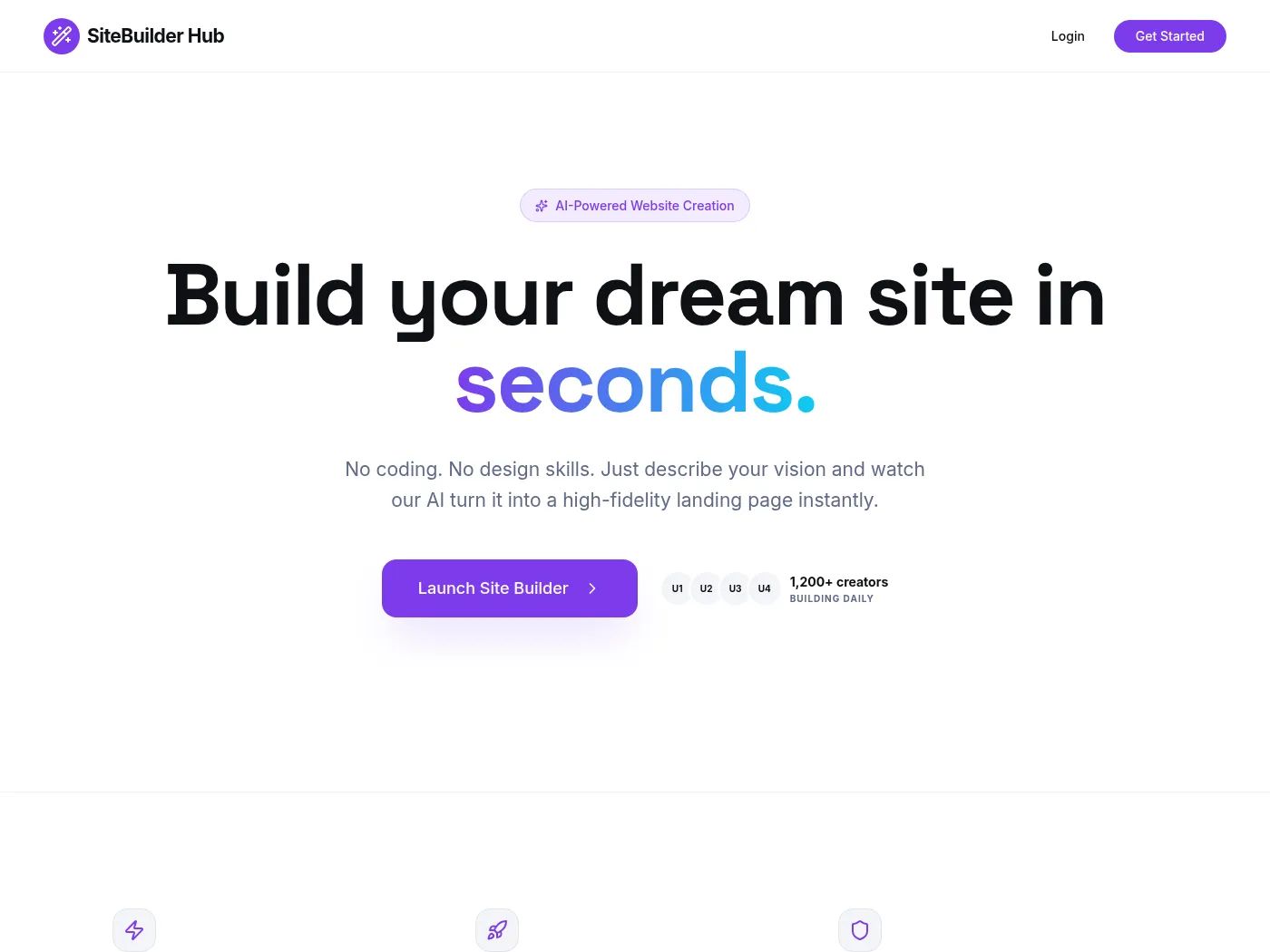 SiteBuilder Hub