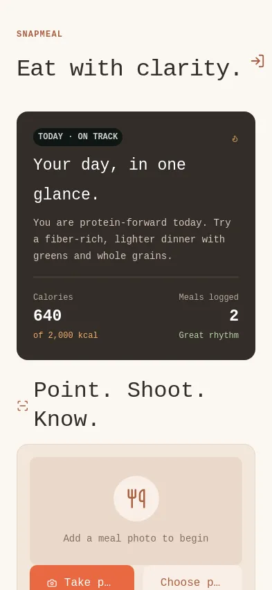 SnapMeal Tracker