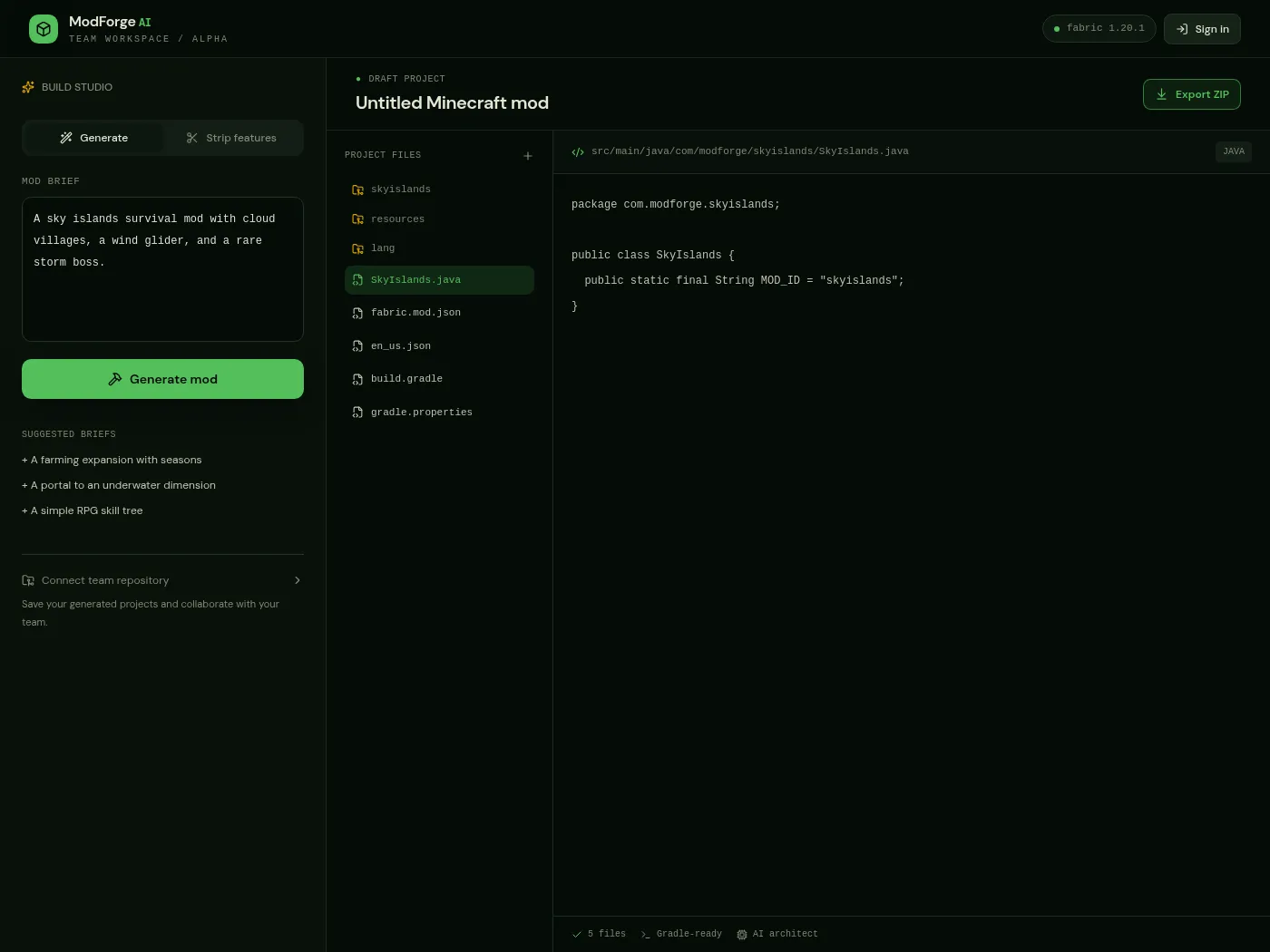 ModForge AI