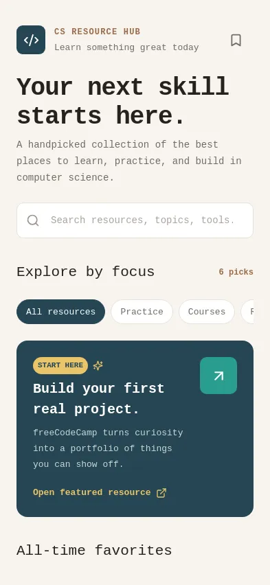 CS Resource Hub