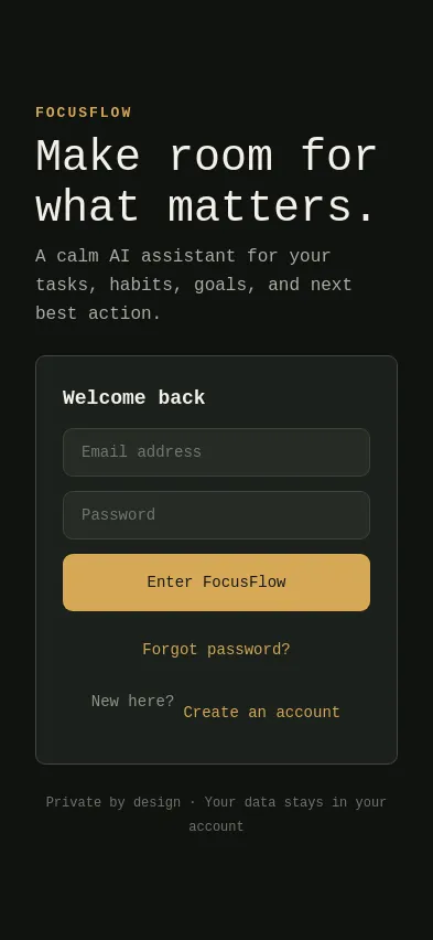FocusFlow AI Assistant