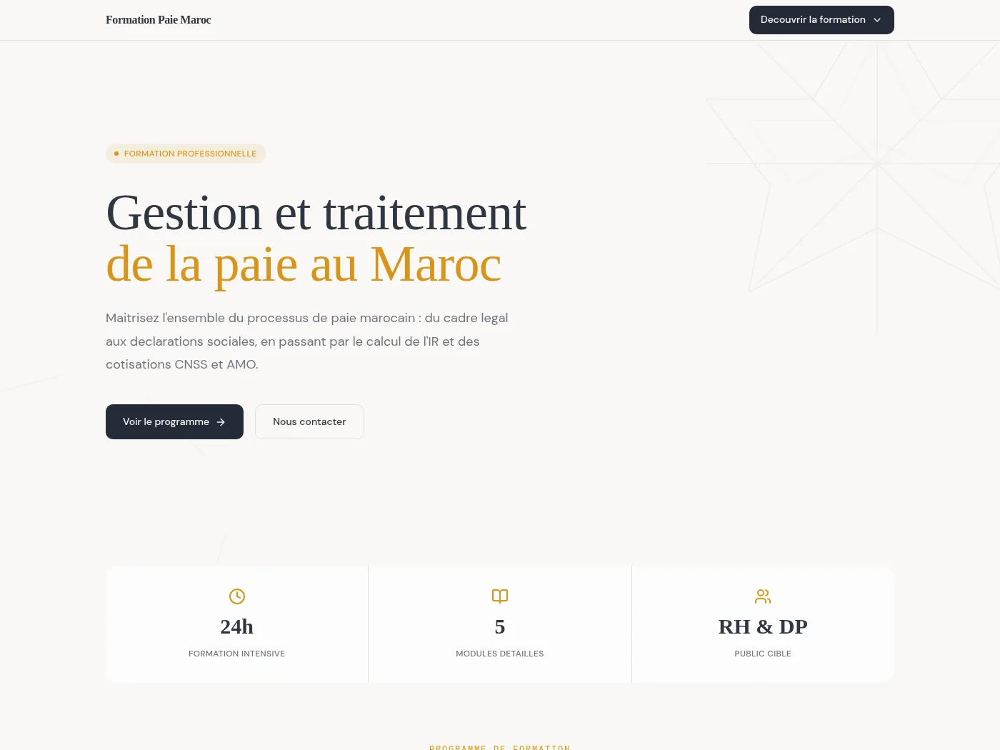 Formation Paie Maroc
