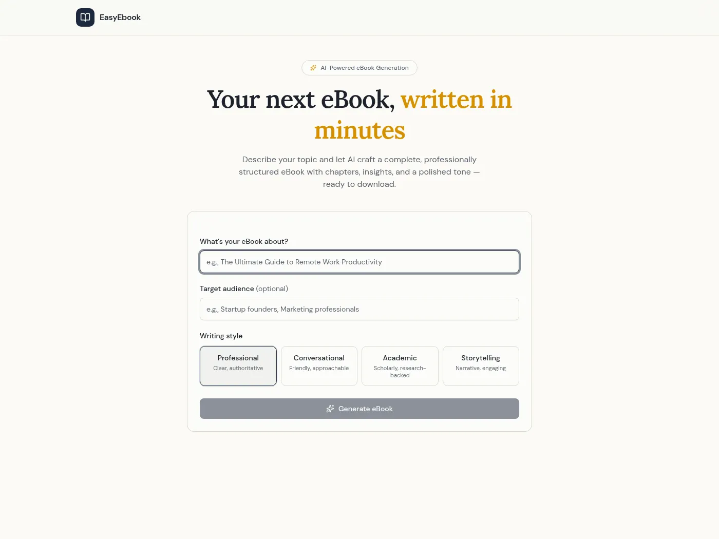 EasyEbook Creator