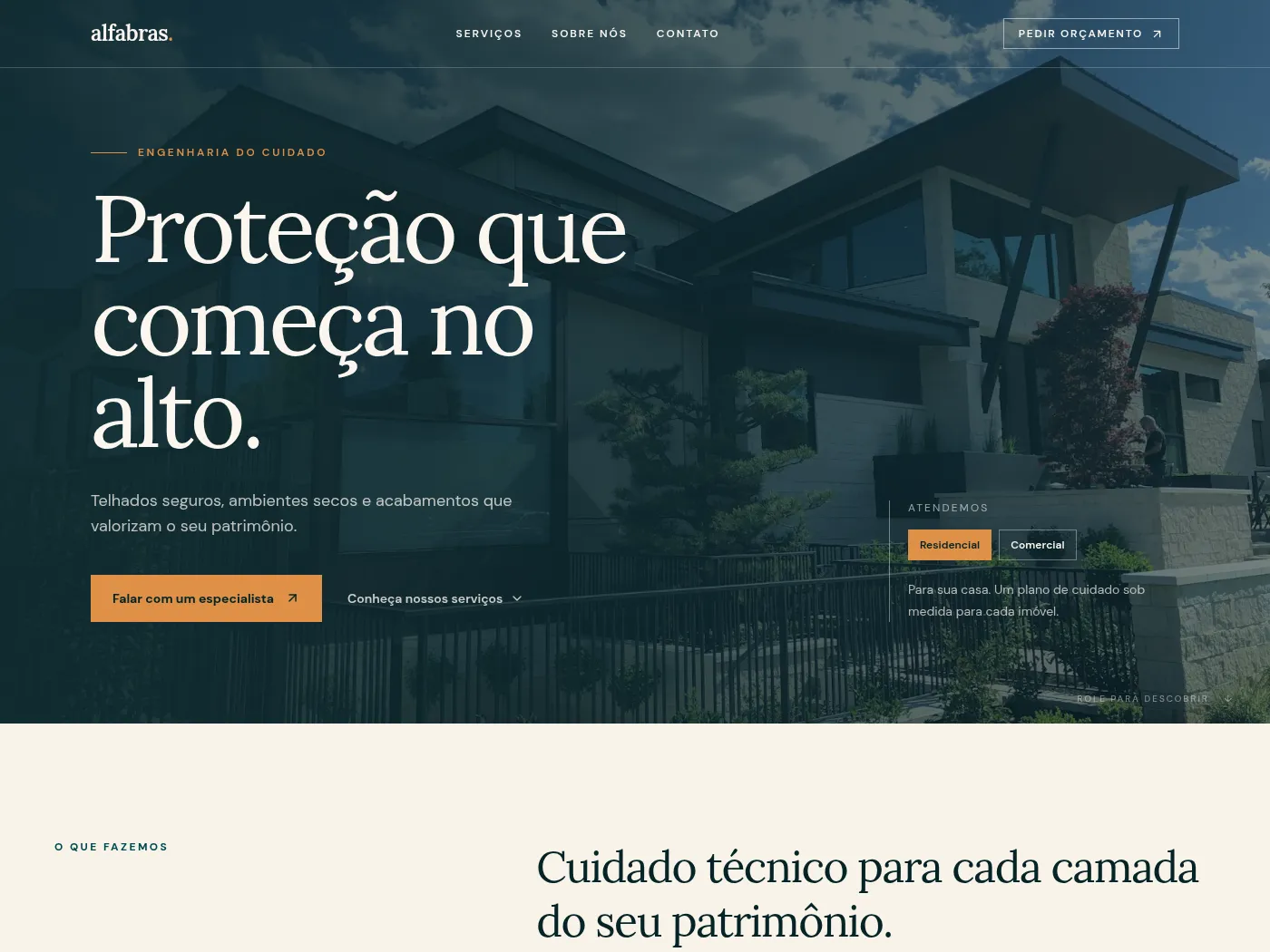 Alfabras Services Site