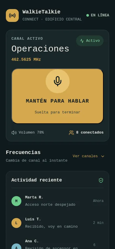 WalkieTalkie Connect
