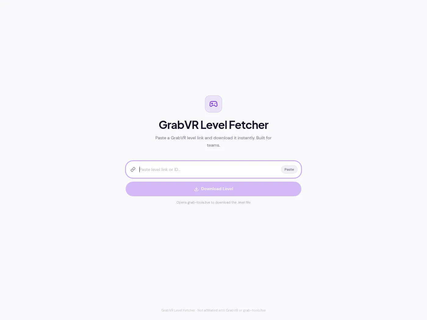GrabVR Level Fetcher