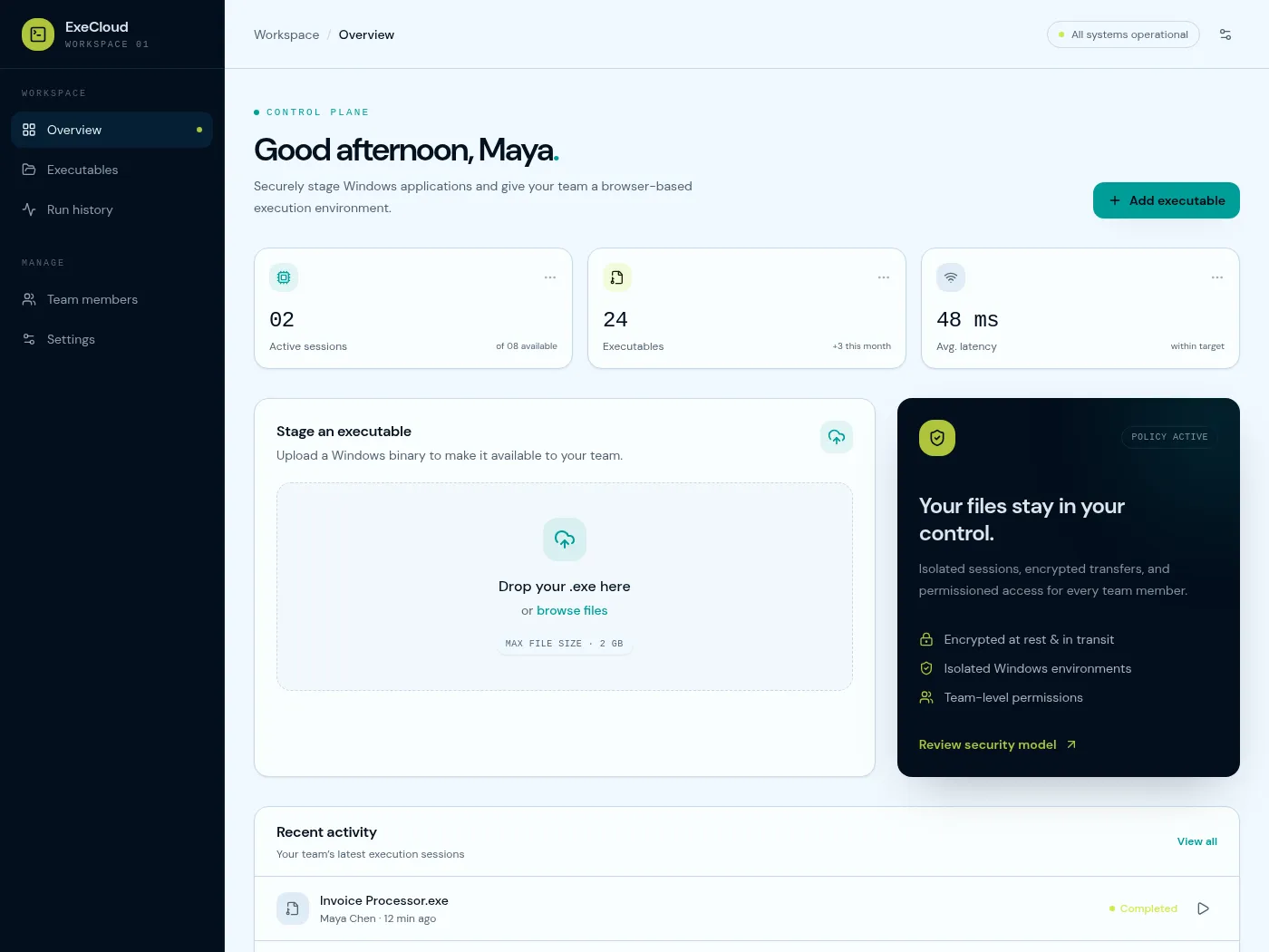 ExeCloud Platform