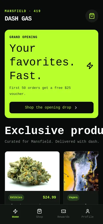 Dash Gas Delivery App