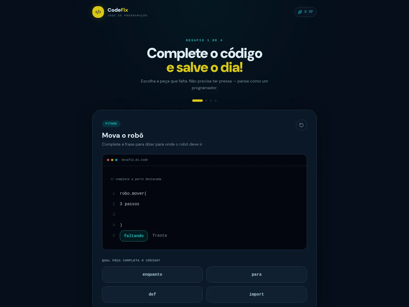 CodeFix School Game
