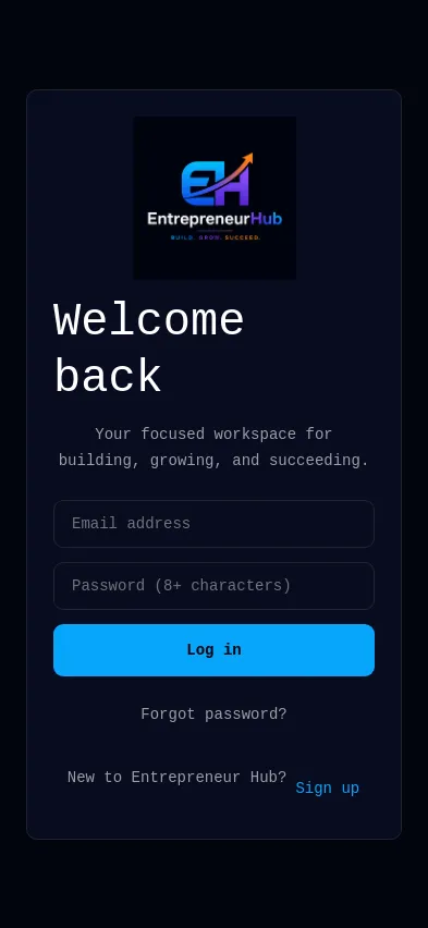 Entrepreneur Hub Mobile