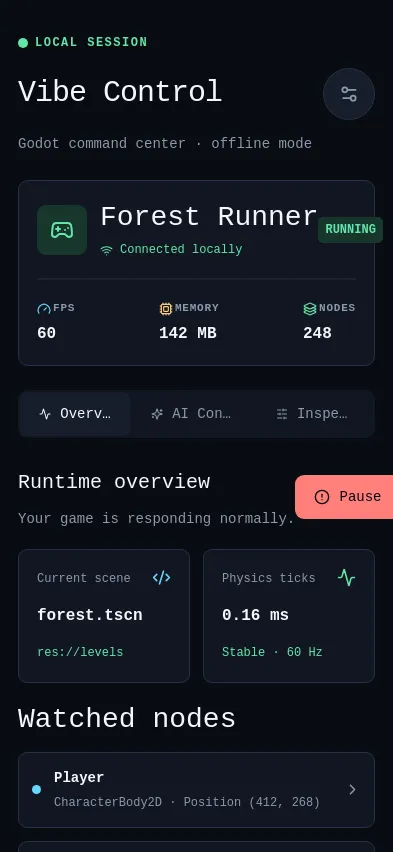 Vibe AI Godot Controller