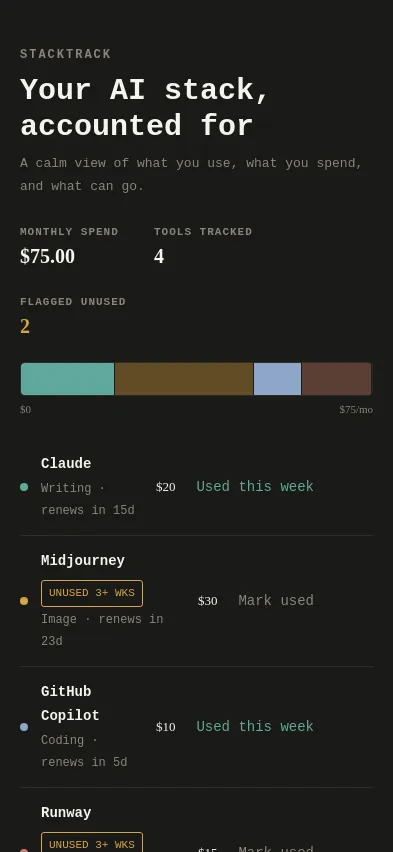 StackTrack Mobile