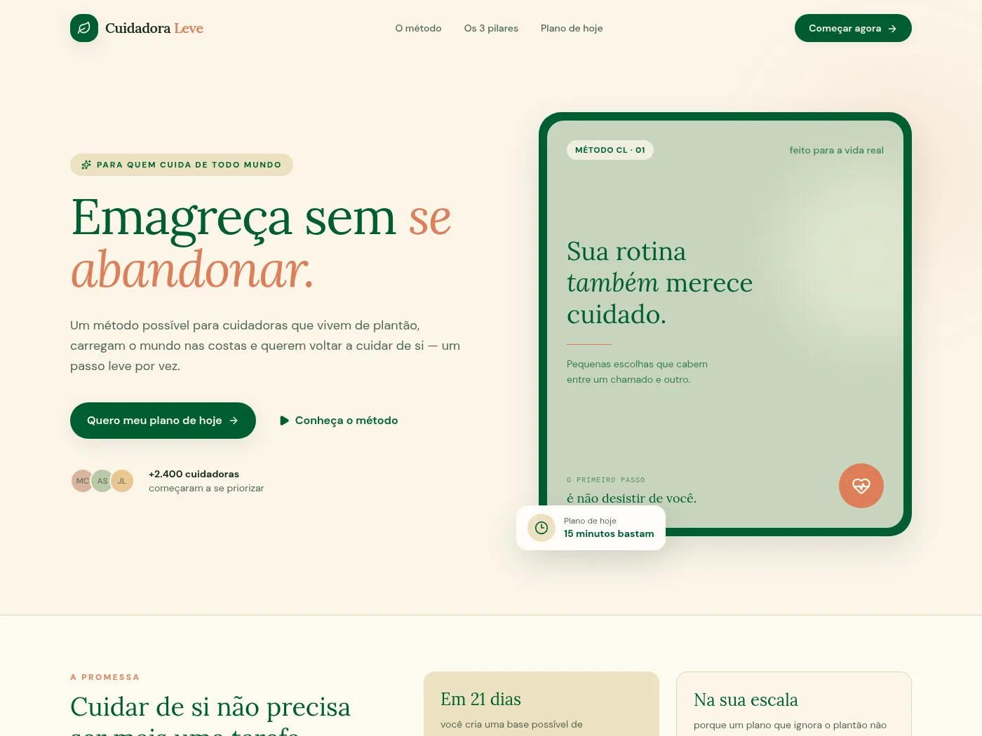 Cuidadora Leve Sistema