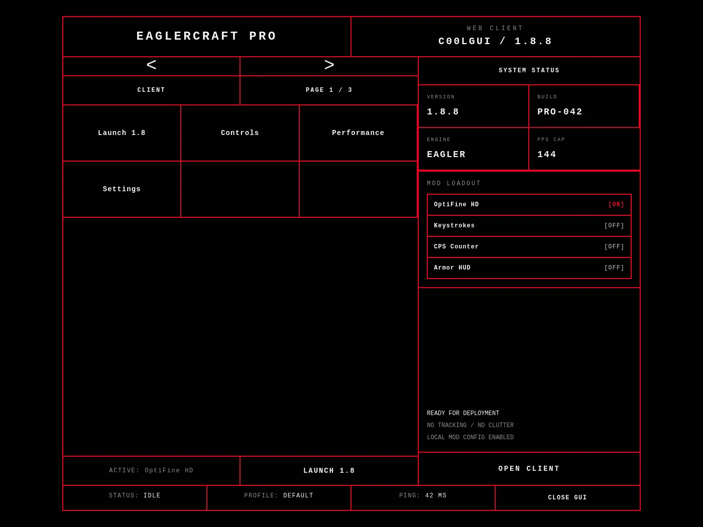 Eaglercraft Pro Web Client
