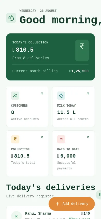 MilkTrack Mobile