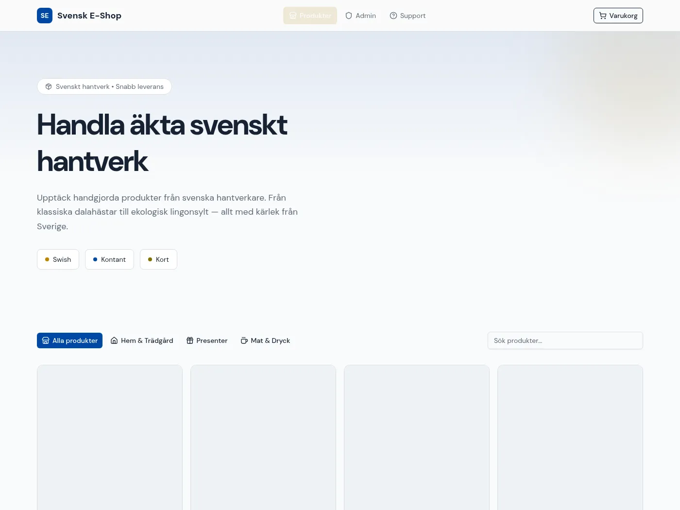 Svensk E-Shop Portal