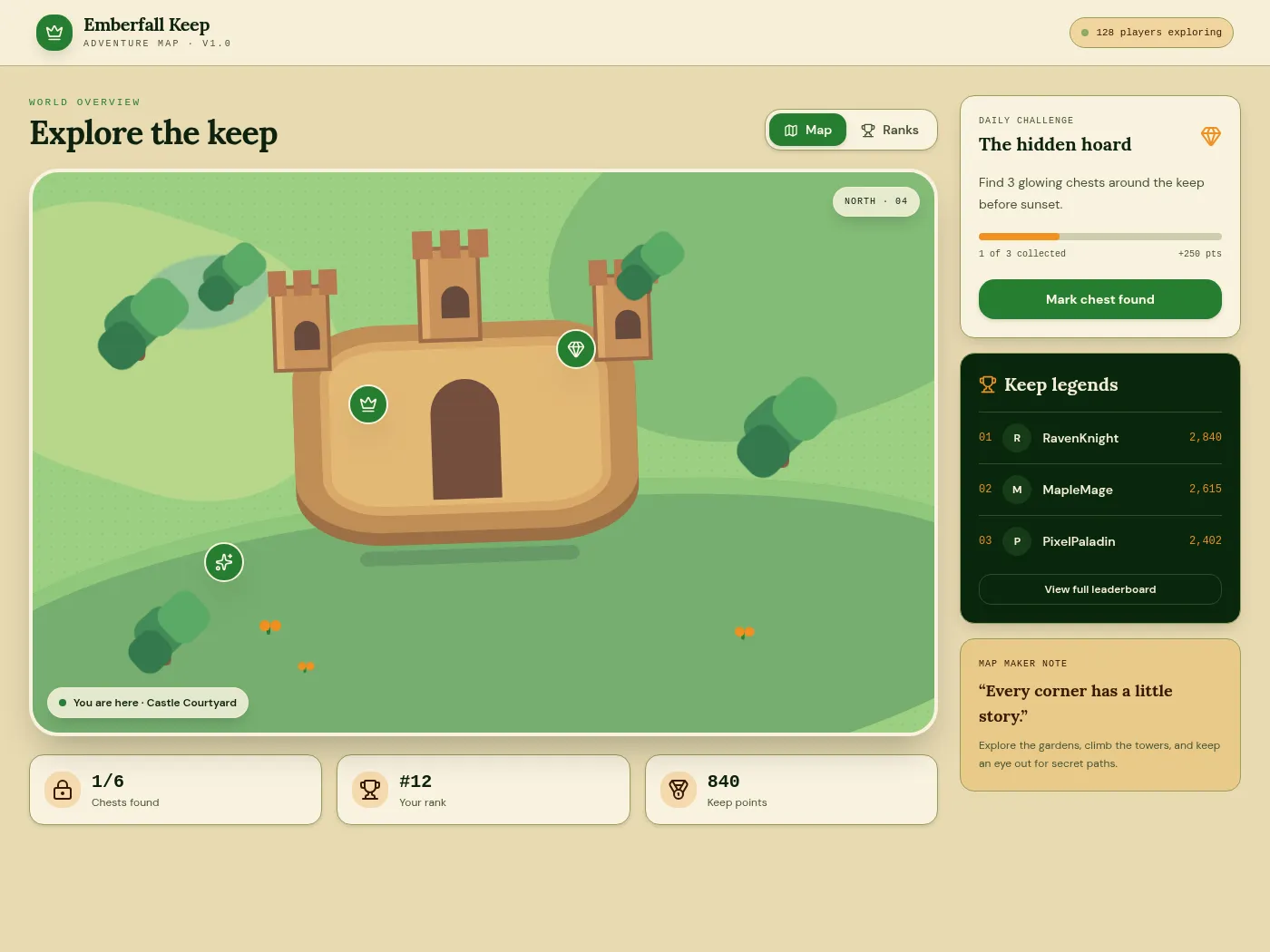 Low Poly Castle Map