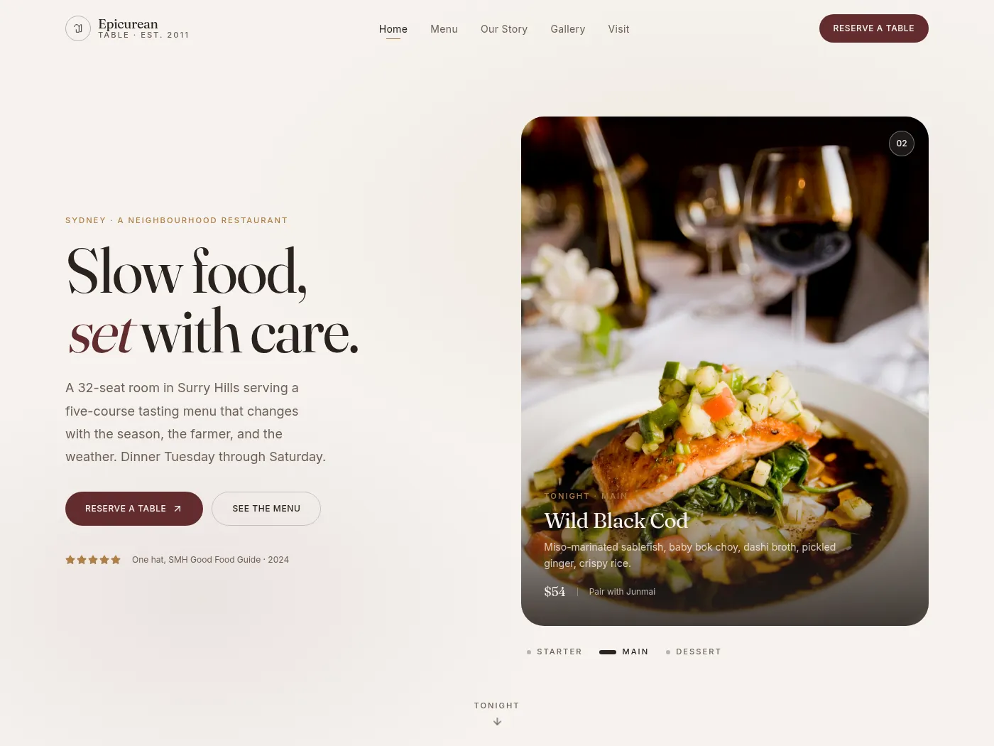 Epicurean Table