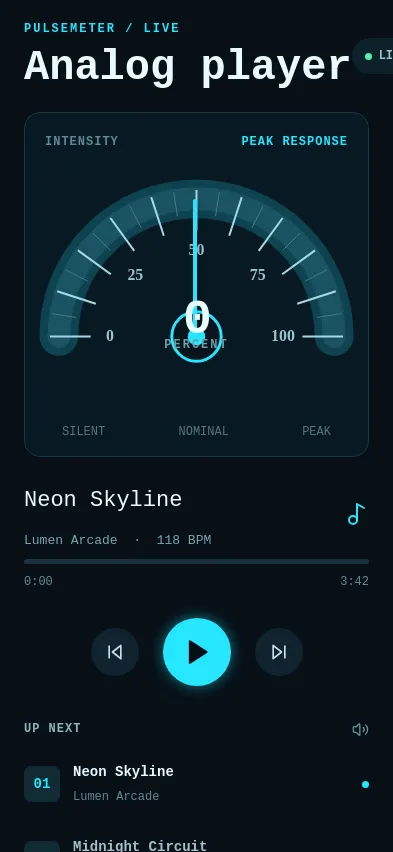 PulseMeter Music Player