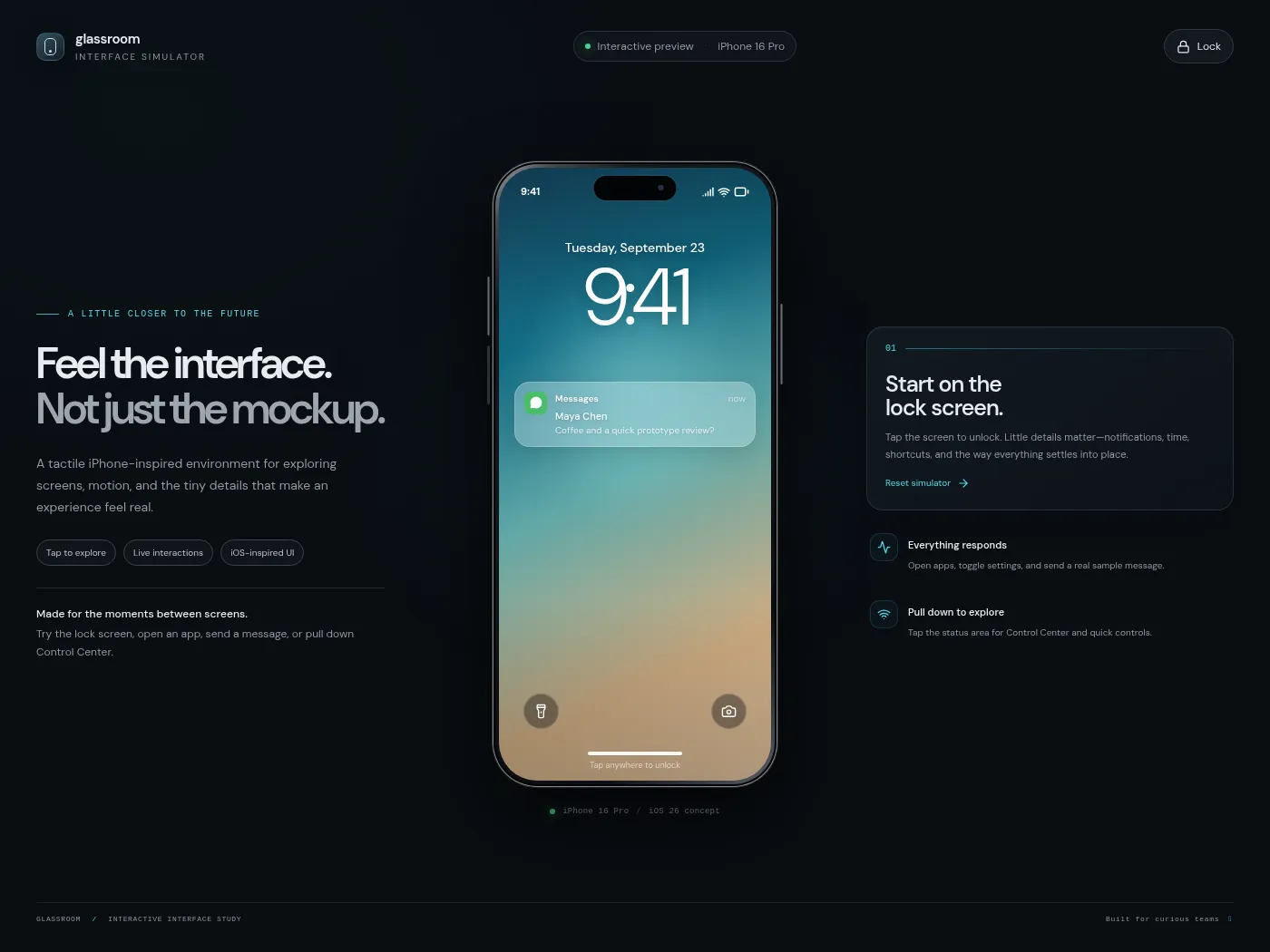 iOS 26 UI Simulator