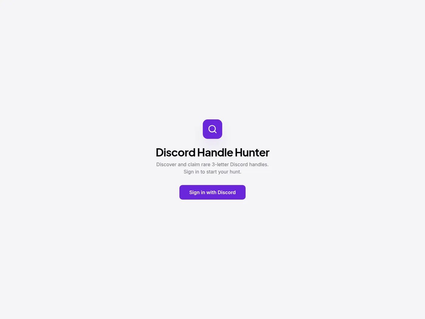 Discord Handle Hunter