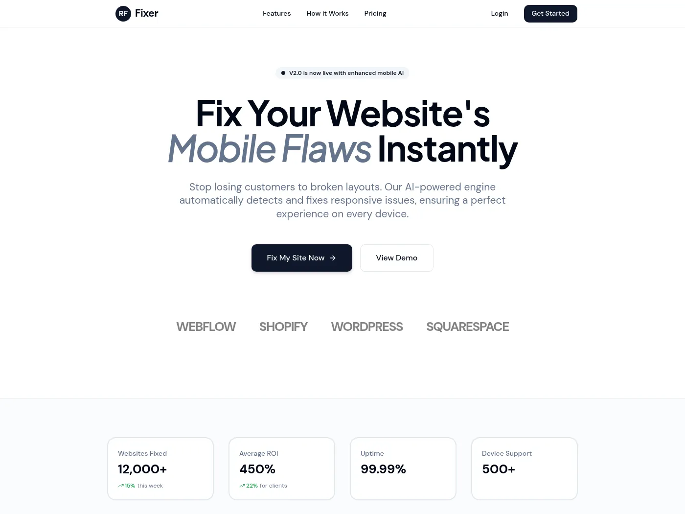 Responsive Web Fixer