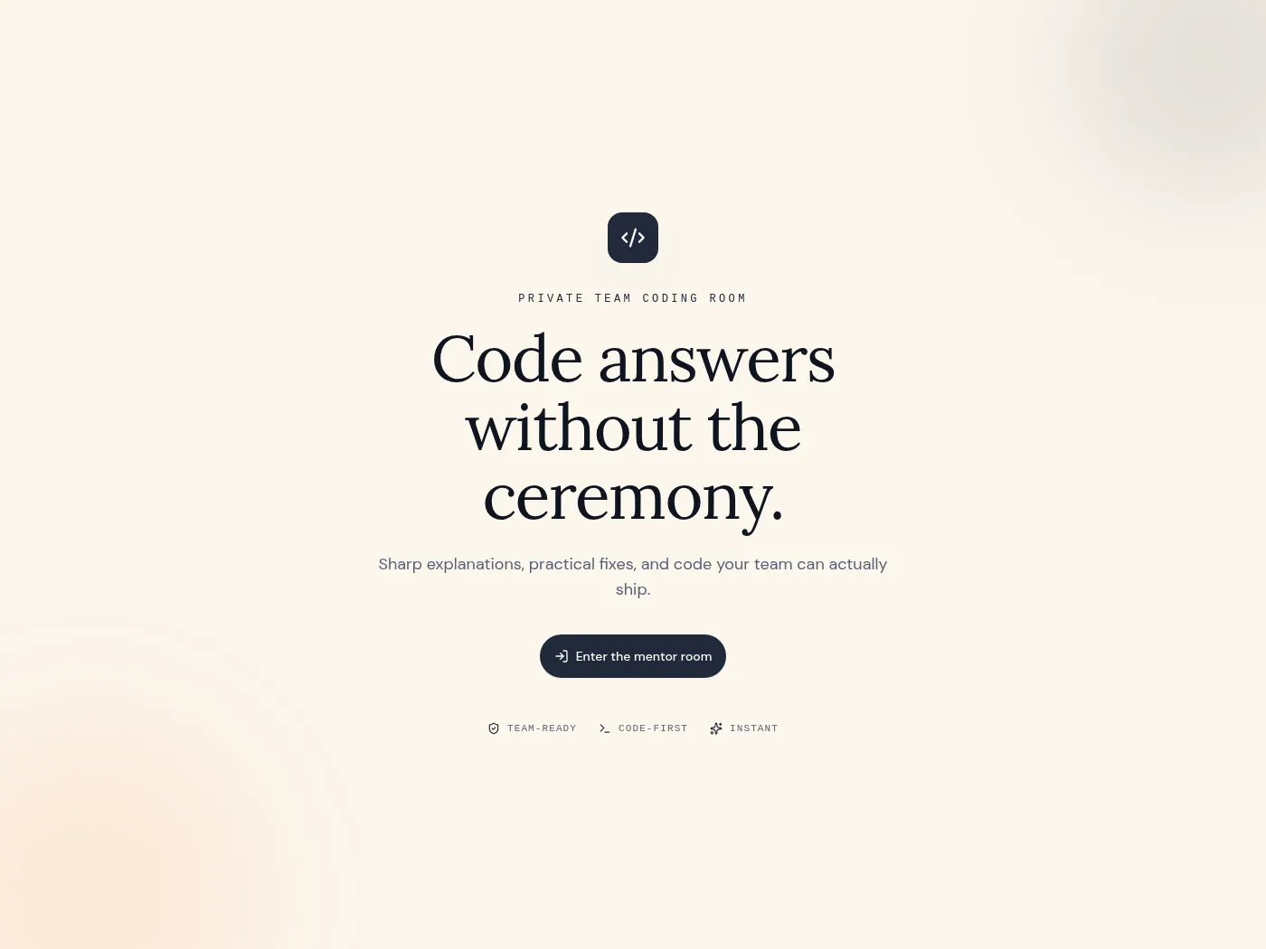 Unfiltered Code Mentor
