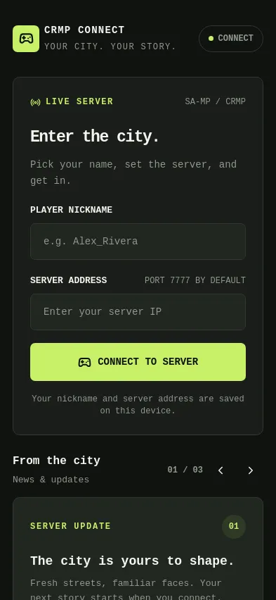 CRMP Connect Companion