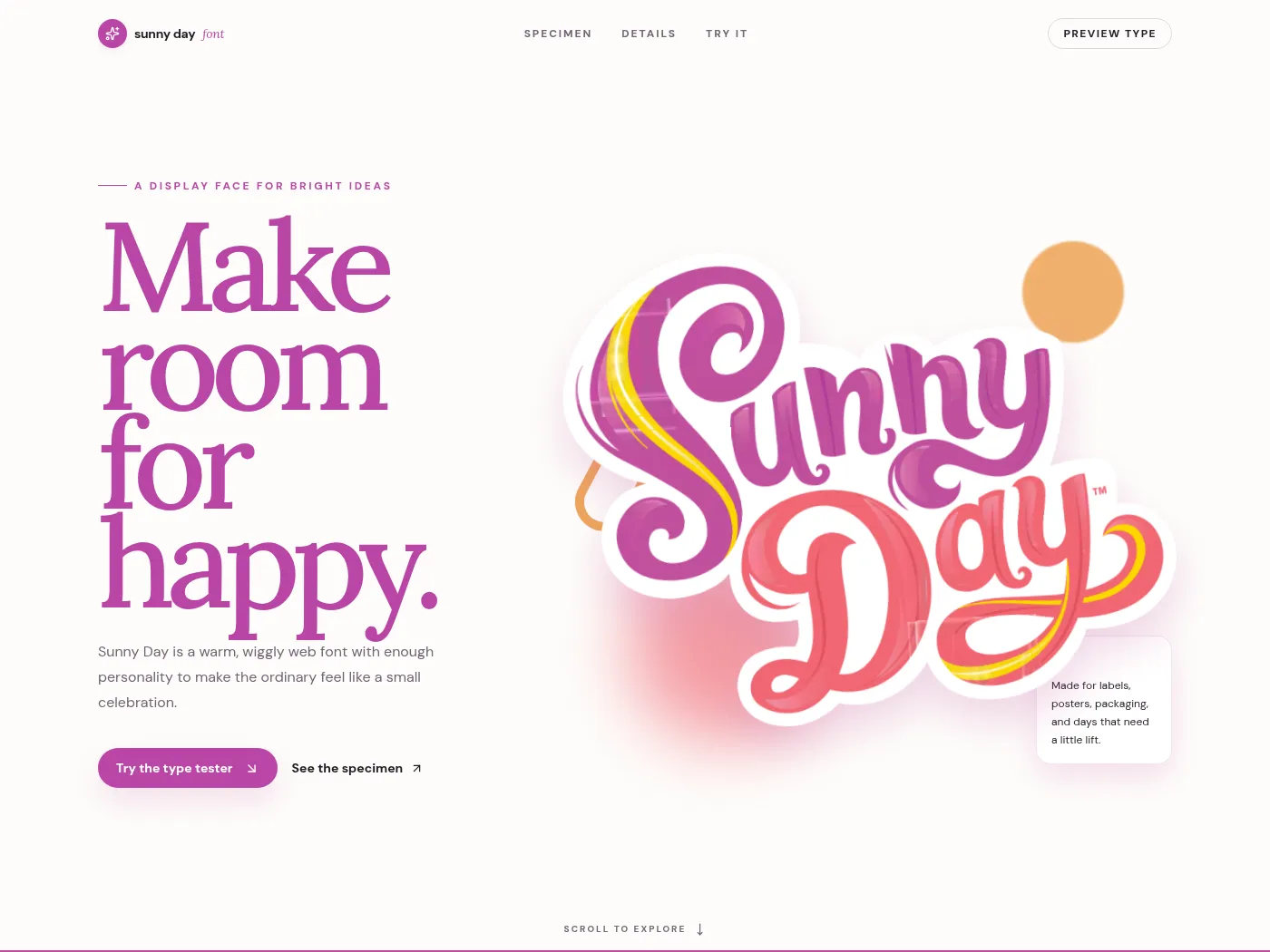 Sunny Day Font