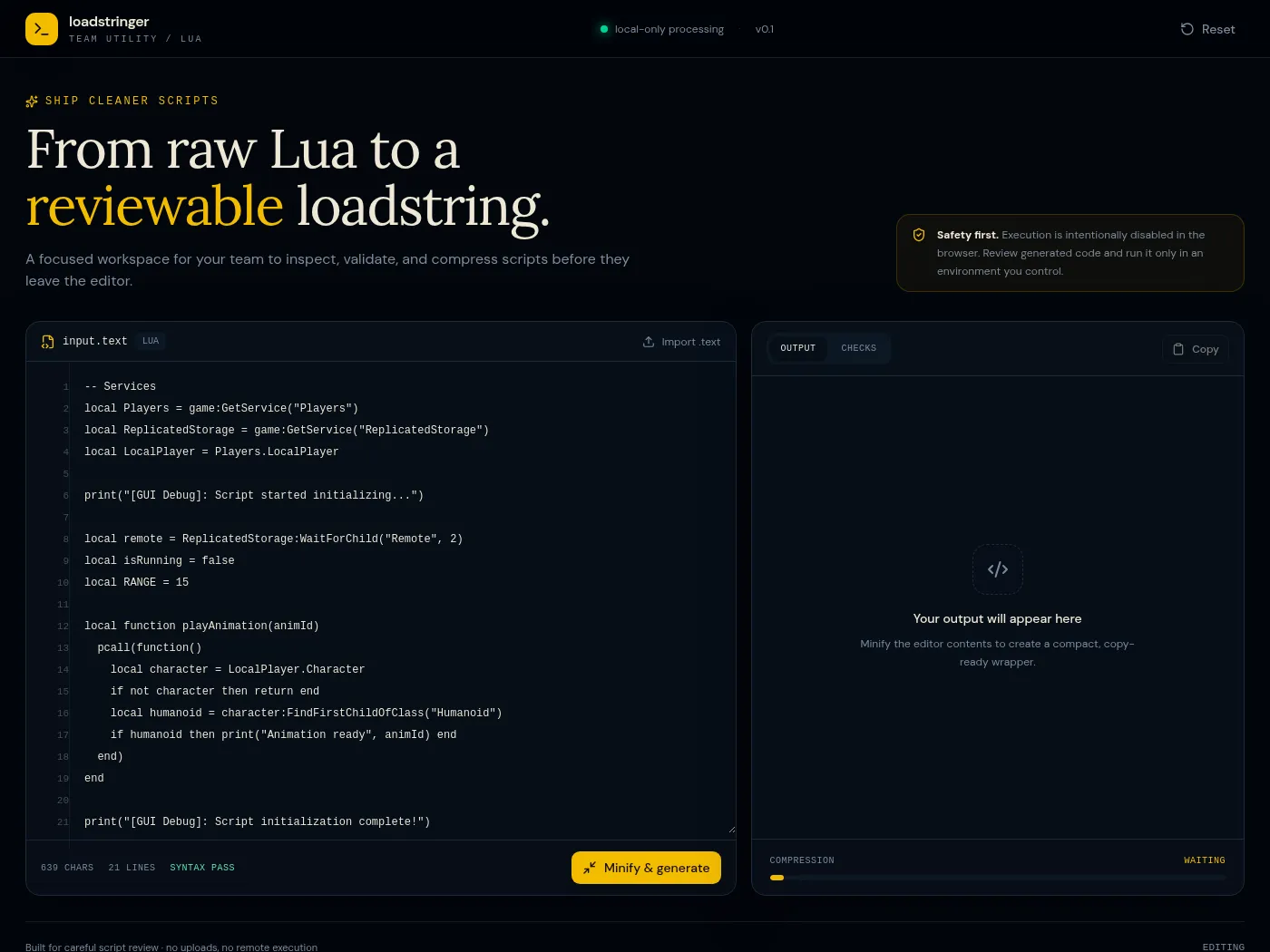 Lua Script Loadstreamer