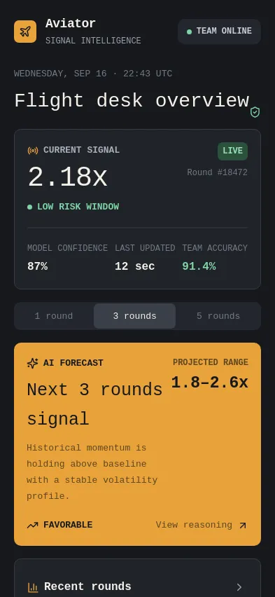 Aviator Signal Predictor
