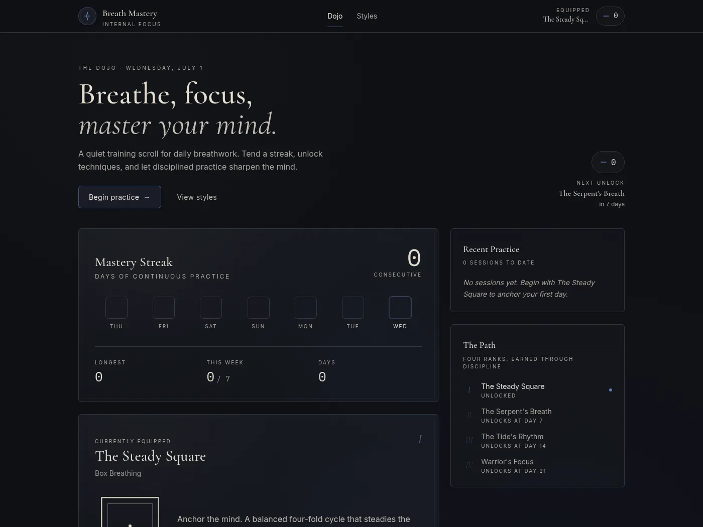 Breath Mastery Dojo