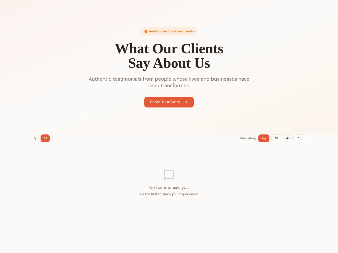Testimonial AI Wall