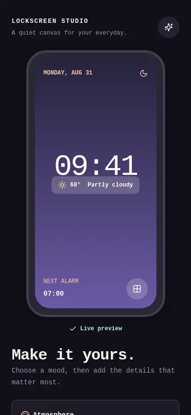 LockScreen Designer