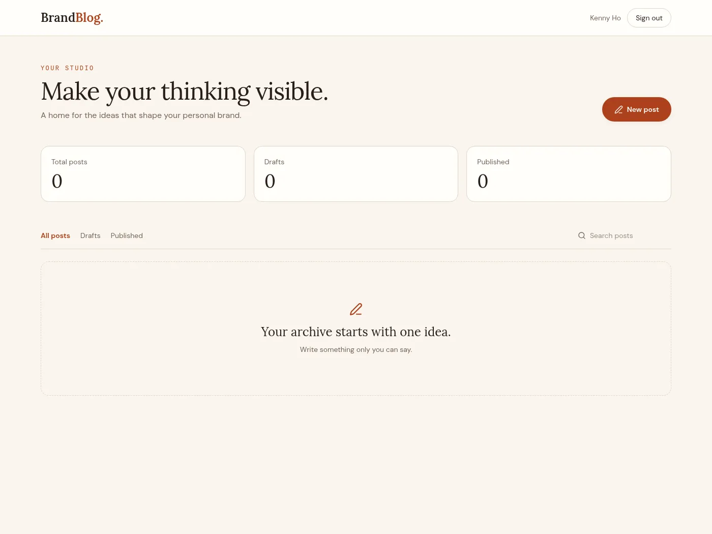 BrandBlog Creator