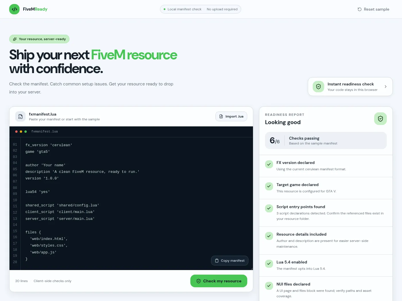 FiveM Ready Tool