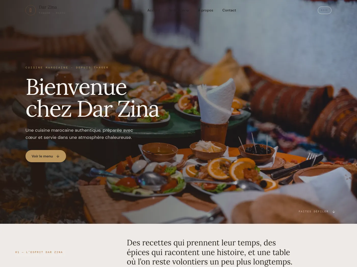 Dar Zina Restaurant Site