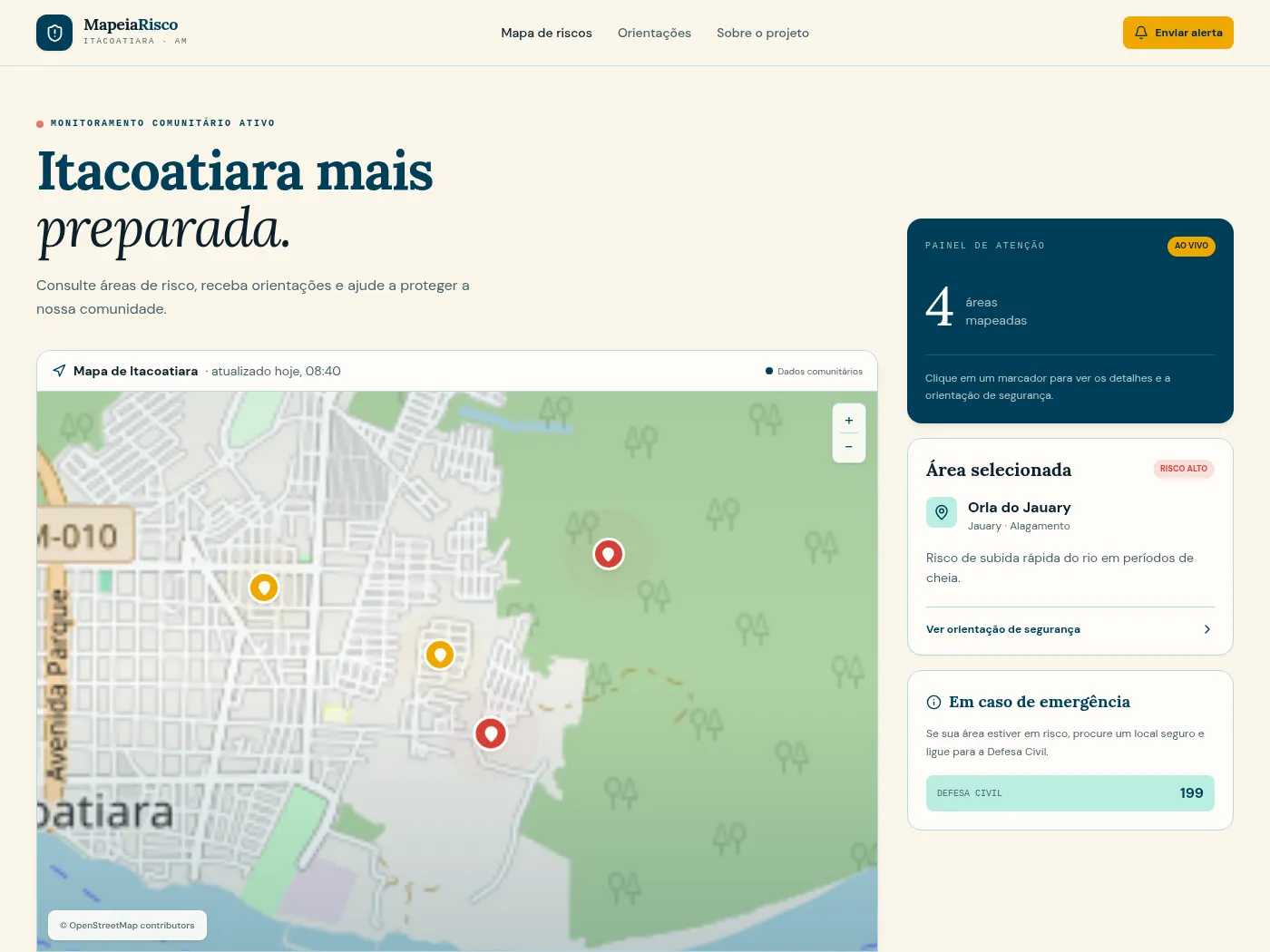 MapeiaRisco Itacoatiara