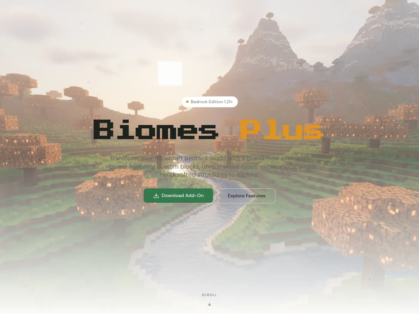 Biomes Plus Bedrock Add-On